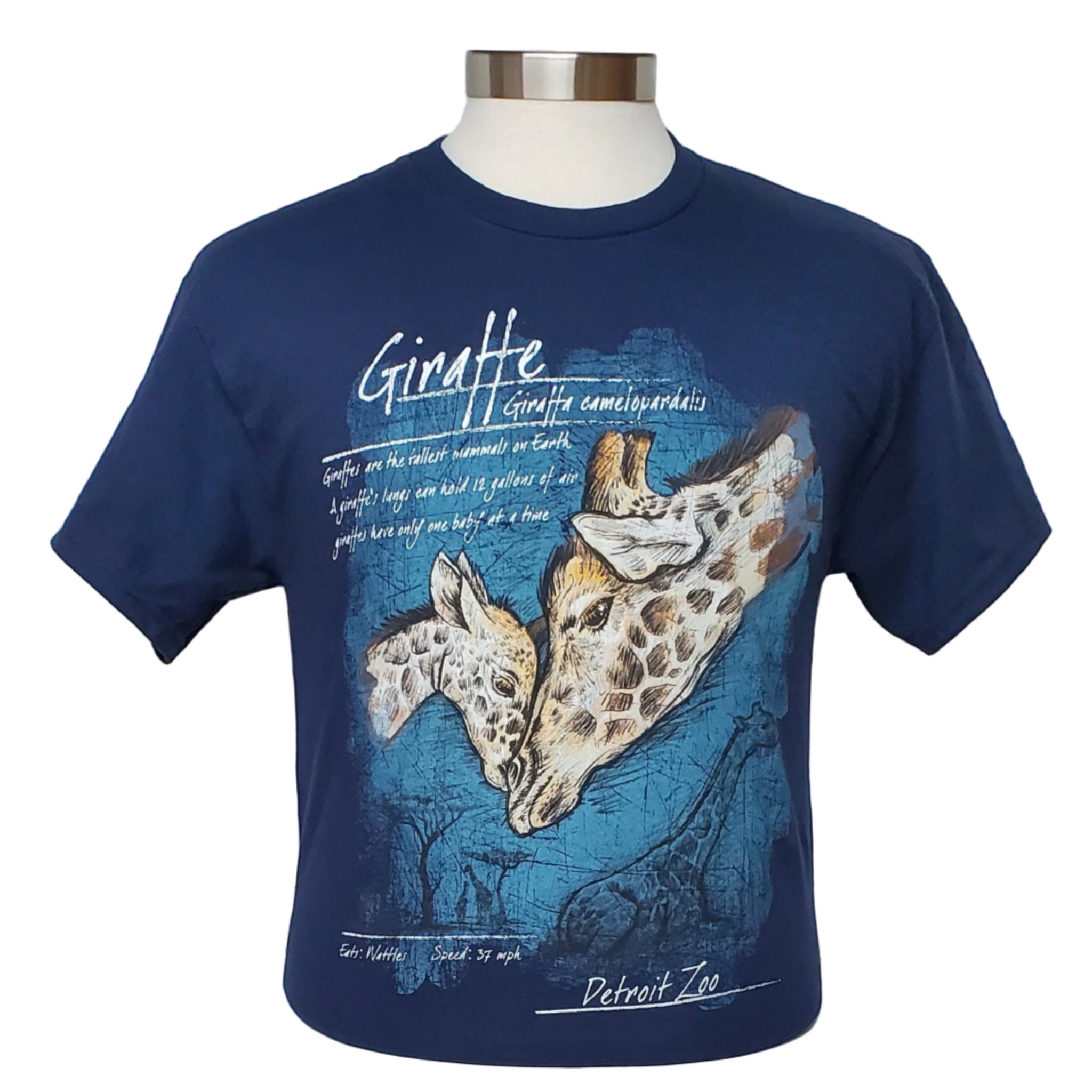 ADULT GIRAFFE SKETCH TEE – Detroit Zoo Retail Store